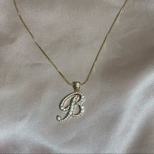 Jewelry | Mini Gold Letter B Initial Necklace | Poshmark